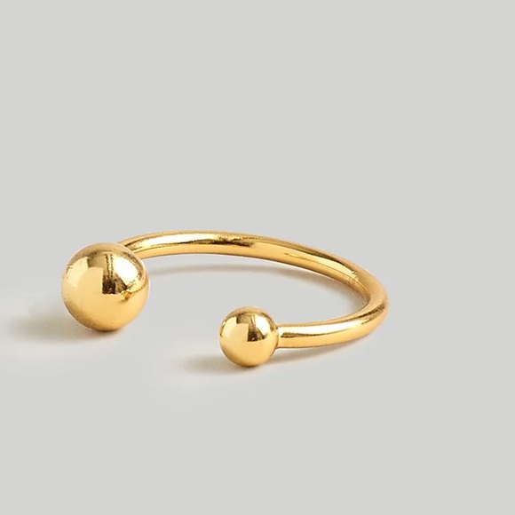 Madewell | Jewelry | Madewell Bubble Ball Ring In Gold | Poshmark